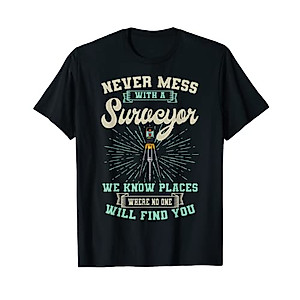Surveyor Geodesists Cartographer Valuer Land Surveying T-Shirt
