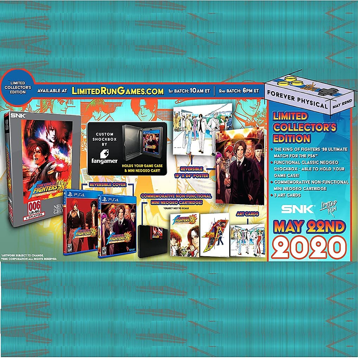 Limited Run #344 The King of Fighters 98 Ultimate Match Collectors Edition PS4