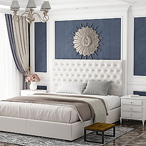 Wooden Step Stool for Adults Kids with 350lbs Load Capacity, Bed Steps with Handy Handle & Non - Slip Rubber Feet, Sturdy Wood Step Stool for Bedroom, Kitchen, Bathroom, RVS