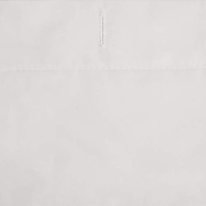 Maytex Water-Repellent Fabric Shower Curtain Liner with Weighted Hem, Soft Microfiber, Quick Drying and Washable Shower Liner, 70" x 72", White