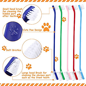 70 Pieces Dog Tooth Brush Pet Toothbrush Soft Grooming Dogs Toothbrush Dog Double Sided Toothbrush Puppy Long Handle Tooth Brush for Large and Small Teeth Cleaning Dental Oral Care (Colorful)