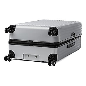 Travelpro Maxlite Air Hardside Expandable Checked Luggage, 8 Spinner Wheels, Lightweight Hard Shell Polycarbonate Suitcase, Metallic Silver, Checked Large 28-Inch