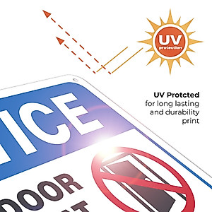 Sigo Signs, Keep Door Closed Sign, 10x7 Inches, Rust Free .040 Aluminum, Fade Resistant, Made in USA