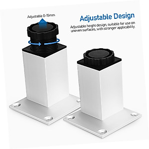 4pcs Furniture Leveling Feet Shelf Legs Furniture Levelers Leveling Feet Heavy Duty Table Stabilizers Legs Cabinet Legs Screw in Table Feet Leveling Adjustable Furniture Feet