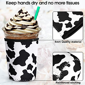 20 Pcs Reusable Iced Coffee Sleeve Neoprene Insulator Cup Sleeve for Cold Beverages Cups Neoprene Holder for Cold and Hot Drinks Fits Coffee Cups (30-32oz, Large)