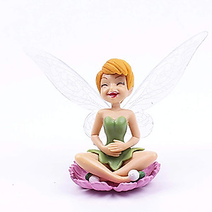 PHNAM Garden Statue,Miniature Fairy Tale Resin Statue,Outdoor Lawn Decoration Gardening Doll House Bonsai Potted Decoration Statue Random 6Pcs