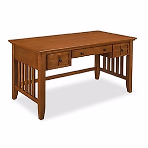 Arts & Crafts Cottage Oak Executive Desk by Home Styles