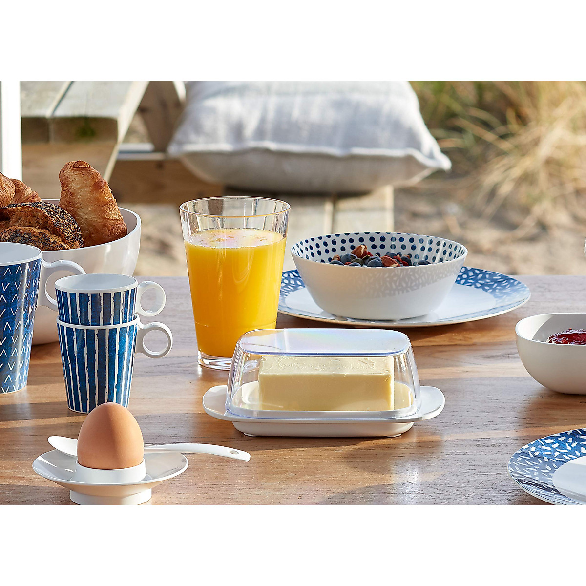 Mepal Butter Dish, One Size, White