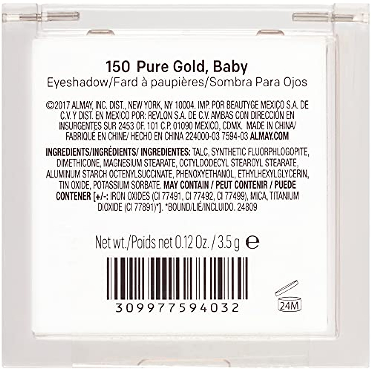 Almay Shadow Squad, Pure Gold, 1 count, eyeshadow palette