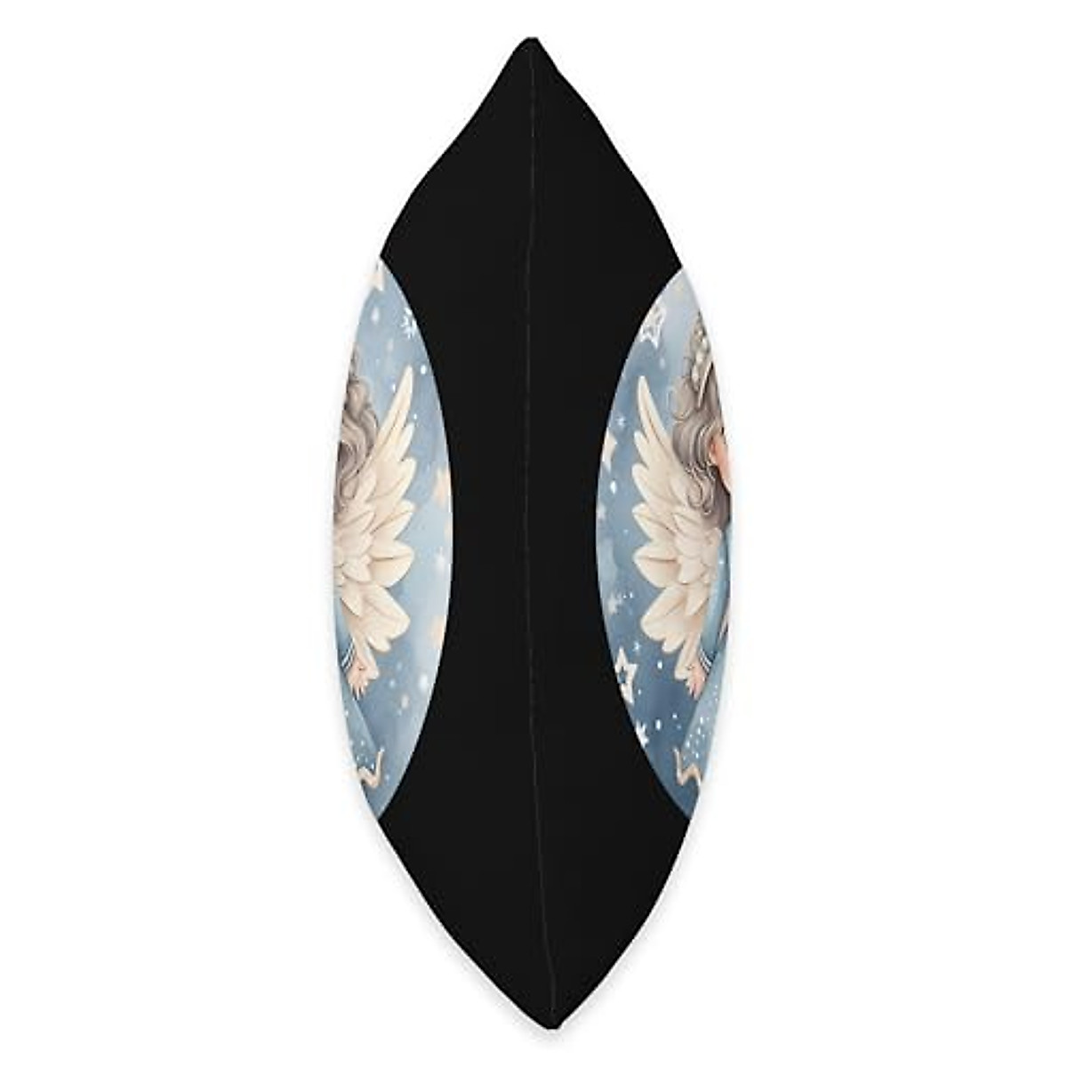 Blue Winter Accessories For Women Cute Christmas Angel Throw Pillow