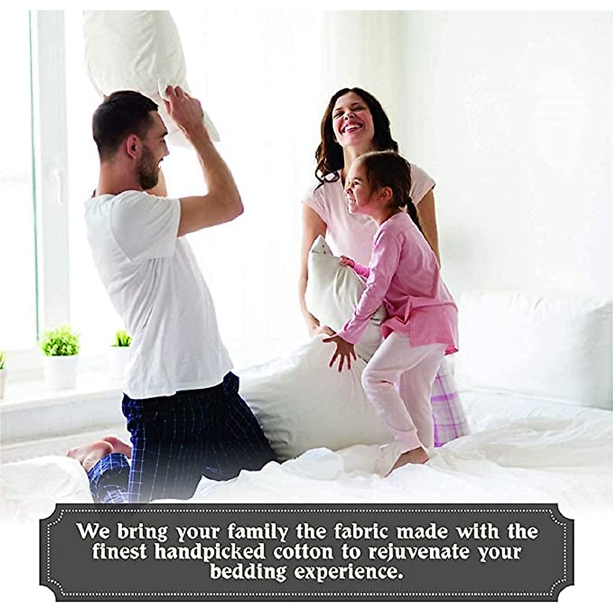 Precious Star Linen Lumber Pillowcase 12x24 Inch Egyptian Cotton 600-TC Envelope Closure Soft Sateen 30x60 CM Cushion Covers Soft & Cozy Decorative Throw Covers for Sofa Couch, Lake Blue