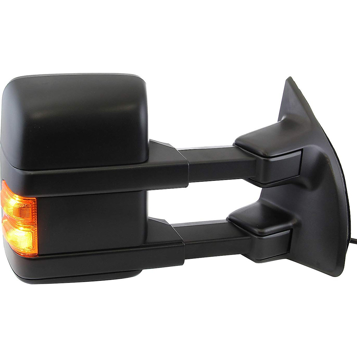 Kool Vue Right Power Heated Towing Door Mirror Compatible With Ford F-250 Super Duty 2008 With Signal Light Textured Crew Cab