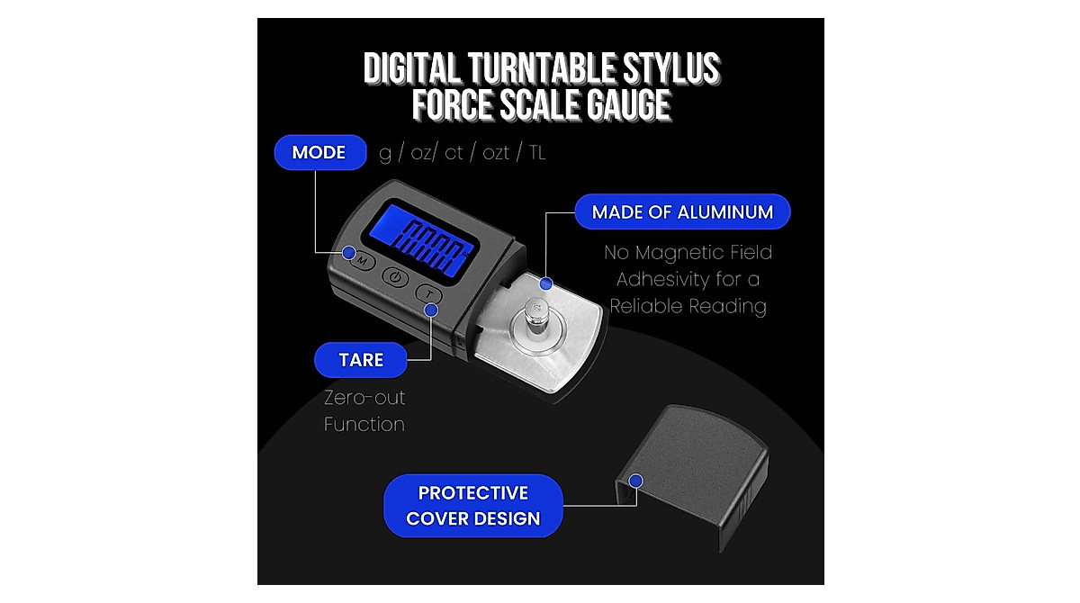 Precision Digital Stylus Scale for Turntables