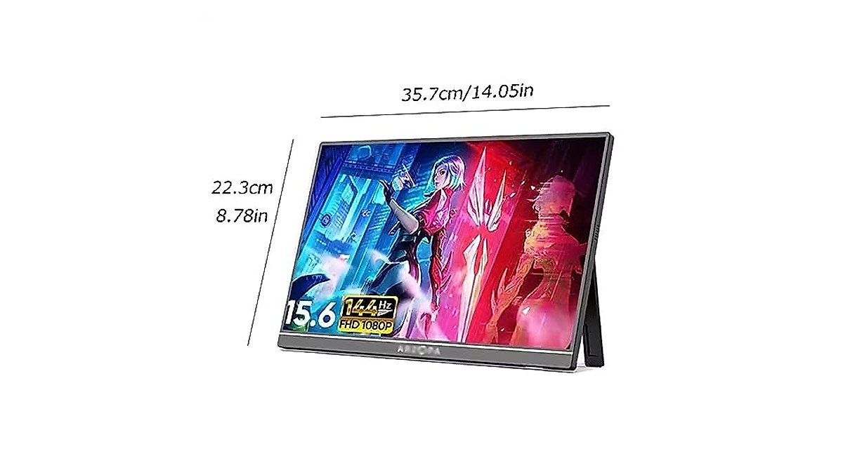 Portable 15.6-inch IPS Monitor for Laptop with 144Hz Refresh Rate