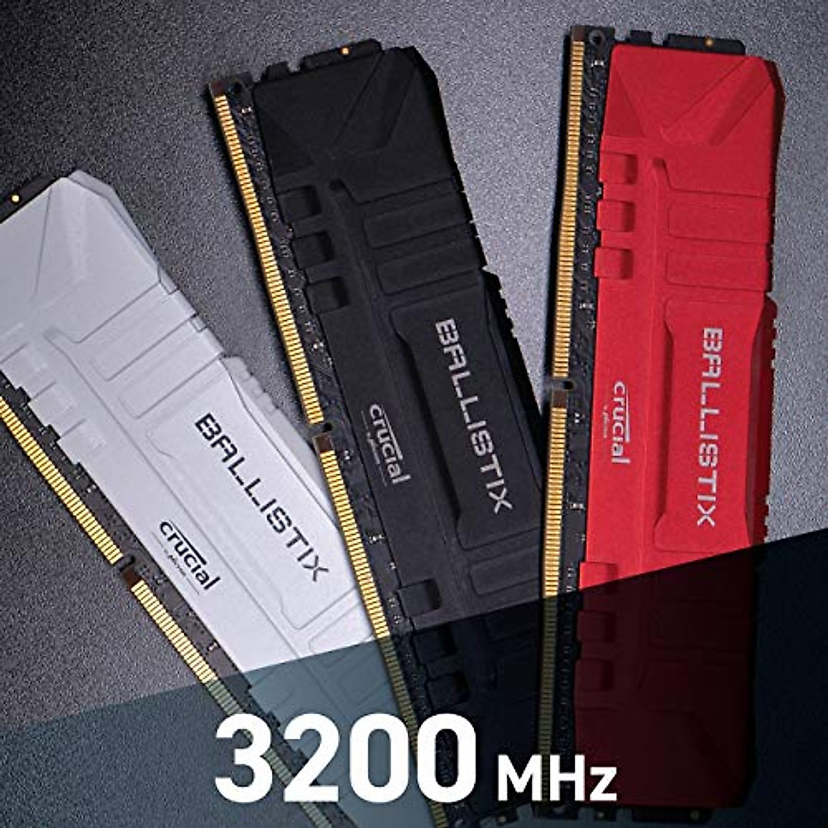 Crucial Ballistix 3200 MHz DDR4 DRAM Desktop Gaming Memory Kit 32GB (16GBx2) CL16 BL2K16G32C16U4B (Black)