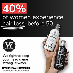 Hair Growth Shampoo & Conditioner set by Watermans - Boost your Growth, Suffering with Hair Problems Try this Award winning combo. Great for female and male hair loss problem.