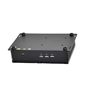 KINGDEL Industrial PC, Intel i5 8th Gen. CPU Mini PC, 8GB DDR4 RAM, 256GB NVMe SSD, 4K: 4096x2304, 2xCOM RS232, 4xUSB 3.0, HD Port, VGA, W-11 Pro, Fanless Computer