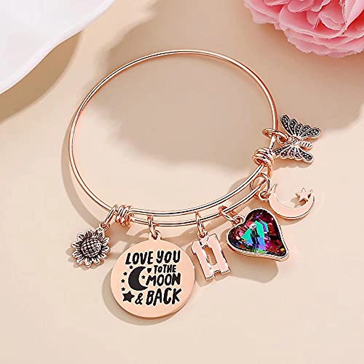 Ursteel 11 Year Old Girl Gifts for Birthday, 11th Birthday Gifts for Daughter Granddaughter Niece Cousin Bracelets Birthday Gifts for Girls Age 11 Jewelry for Girls 10-12