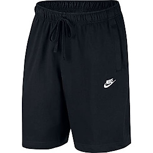 Nike Men's Sportswear Club Short Jersey, Black/White, Medium