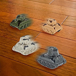 ArtCreativity Mini Pullback Tanks (Pack of 24) Fun Army Toys, Military Vehicles with Pullback Mechanism, Birthday Army Party Favors for Boys and Girls, Goodie Bag Fillers