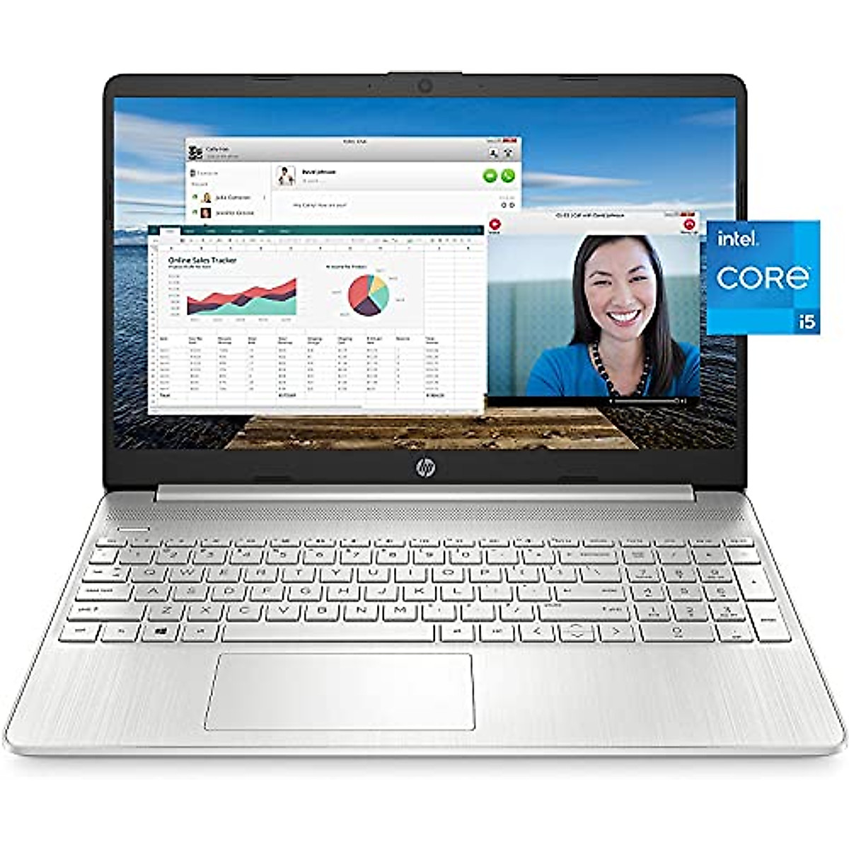2021 Newest HP 15.6" IPS FHD Laptop, Intel i5-1135G7(Benchmark Beats Intel i7-1065G7), Intel Iris Xe, 16GB DDR4 RAM, 512GB PCIE SSD, Fingerprint, Lightweight, Bundle HDMI, Win 10 Home, Silver