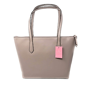 Kate Spade New York Cassy Leather Tote Bag in Muted Taupe