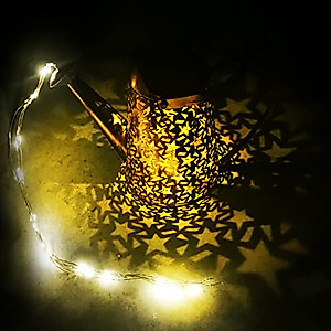 Solar Watering Can with Lights, Halloween Garden Decor Lights 60LEDs Waterproof Hanging Solar Lantern,Mother's Day Christmas Gift for Table Patio Lawn Yard Landscape Pathway