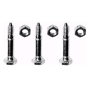 53200500 Shear Pins and Nuts Fits Ariens 532005 53200500 Snowthrowers 3pcs