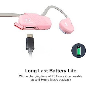 myFirst Headphones BC Wireless Lite New Version Headphones for Boys Girls Kids with Bone Conduction Technology Suitable for Online Class, Music Player, Audiobook (Space Blue)