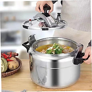 Pressure Cooker Aluminum Pressure Canner with Safely Valve 4L Large Capacity Canning Pot Induction Cookware with Anti-Scald HandlesPressure Cookers