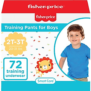 Smart Care Fisher-Price Training Pants, 2T-3T (Boy), 72 Count