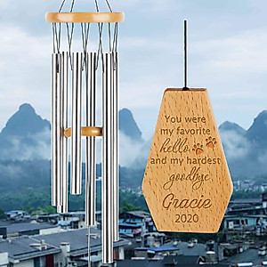 Personalized Pet Memorial Wind Chime, Custom Pet Wind Chimes, Loss of Pet Sympathy, Dog Memorial, Pet Loss of Dog Remembrance, Dog Sympathy Wind Chime, Pet Sympathy, Dog Loss