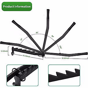 ABX Kindling Splitter, Log Splitter, Wood Splitter Cutter Heavy Duty, Wall Mounted Carbon Steel Firewood Splitter, with Firewood Storage Bag*1, Storage Loop*1, Gloves*2