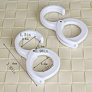 RFORPLY 2 pcs Multi-Function Clip Hook/Table Edge Hook/Cross Bar Hook/Windproof Hook