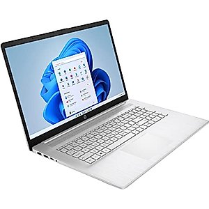 HP 2022 17.3" FHD IPS Display Laptop Intel 11th Gen 4-Core i5-1135G7 Iris Xe Graphics 8GB RAM DDR4 512GB NVMe SSD Fingerprint USB-C WiFi AC Bluetooth HDMI Webcam Windows 11 Pro w/ RE USB