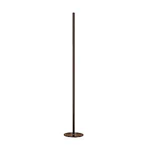 AVEO Floor lamp LED Floor Lamp Modern Minimalist Aluminum Pillar Vertical Floor Light Acrylic Lampshade Floor Lights Bedroom Living Room Floor Light (Color : Black)