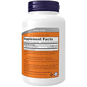 NOW Foods Supplements, L-Tryptophan 500 mg, Encourages Positive Mood*, Supports Relaxation*, 120 Veg Capsules