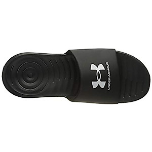 Under Armour Men's Ansa Fixed Strap Slide Sandal, Black (004)/Black, 11