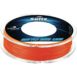 Sufix Rattle Reel V-Coat 30 lb Neon Fire