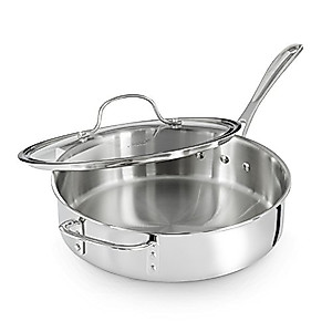 Calphalon Tri-Ply Stainless Steel 3-Quart Saute Pan with Cover