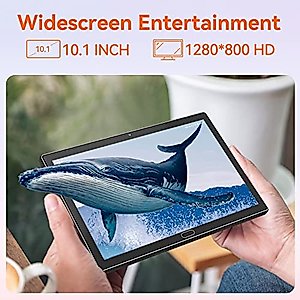 2023 Upgraded Tablet, Android 11.0 Tablet with 64G ROM+4G RAM Mass Storage, Tablet 10.1 inch Large Screen, Octa-Core Processor, 2 Sim Card Slot, 13MP+5MP Dual Cameras, GPS WiFi Bluetooth Support