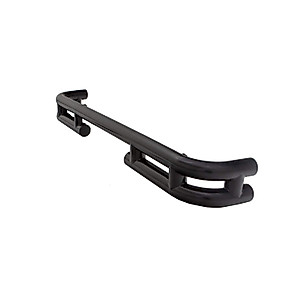 Rampage Double Tube Rear Bumper with Hitch Receiver | Steel, Black | 7648 | Fits 1976 - 2006 Jeep CJ, Wrangler YJ & TJ
