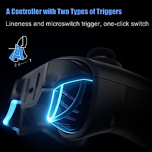 FLYDIGI Vader 3 Wireless Game Controller, Hall Gaming Trigger and Microswitch Trigger Changable, Carbon Film Rocker, Dual-Motor Vibration, 3ms Ultra-Low Latency, 500Hz High Polling Rate, controller