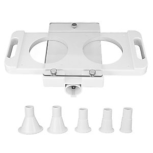 Hamburger Pressing Mould Maker, Auto Burger Patty Maker, 2 Holes Non Stick, Food Grinder Attachment and LEM Meat Grinders