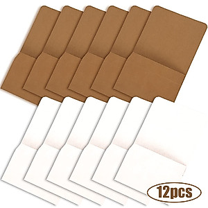 Starrky Kraft Paper Gift Boxes, 12PCS Kraft Paper Present Packaging Boxes 8 x 8 x 4 Inches Kraft Cardboard Gift Boxes for Valentine's Day Christmas Bridesmaid Proposal Birthdays Weddings Crafting