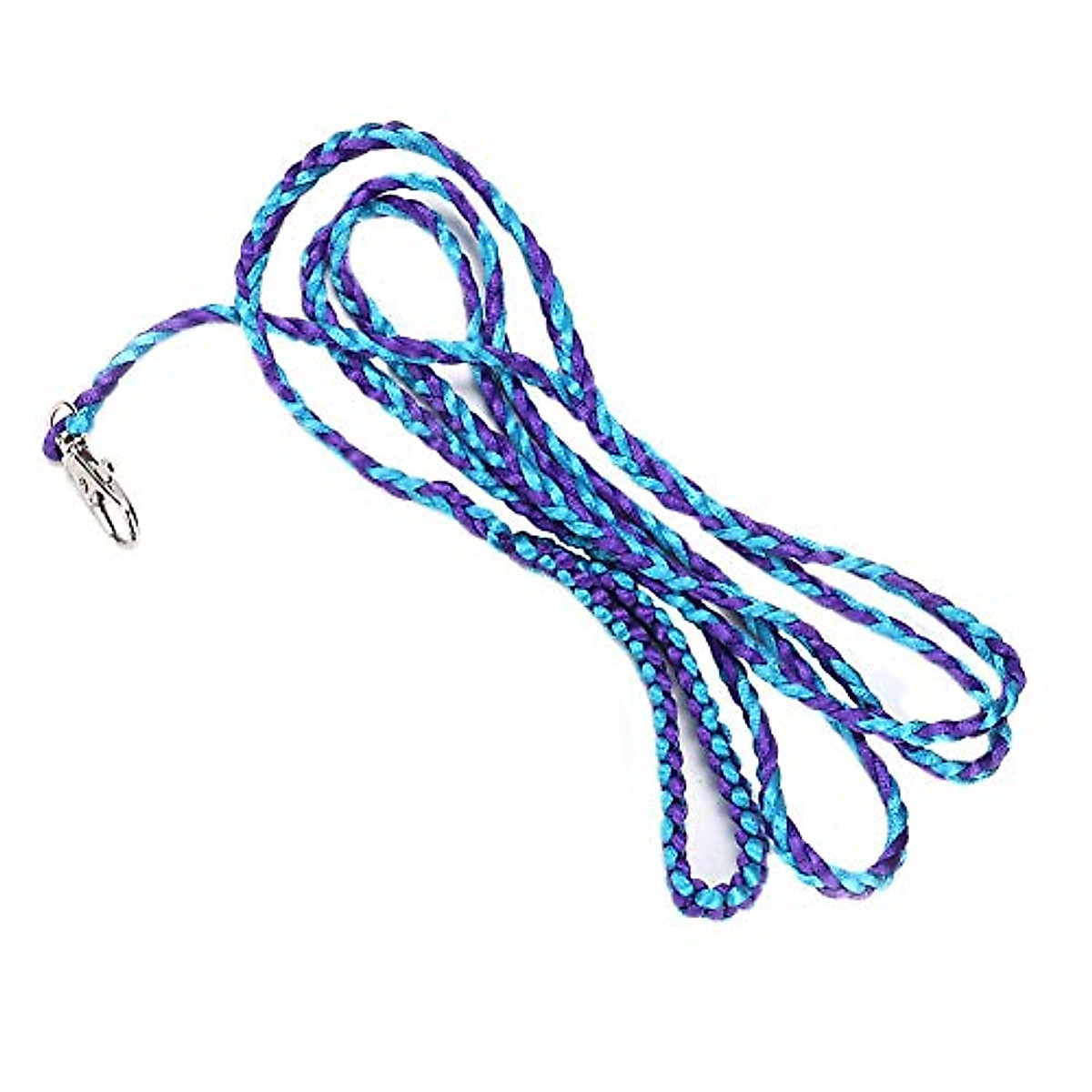 Hamster Leash Small Pet Harness No Harm Nylon Braided Collar Flying Squirrel Other Small Pets for Squirrel Hamster(Blue+Purple)