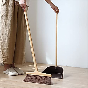 DOUBA Kitchen Wooden Broom Brush Long Handle Floor Natural Plant Dustpan Lobby Pet Hair Sweep Recogedor Clean Product