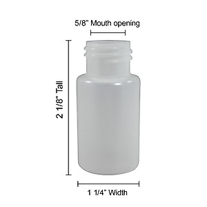 Pinnacle Mercantile Small 1 ounce 12-Pack Plastic Squeeze Bottles with Red Tip Caps Great for Travel, Arts, Crafts, Vape Juice, Oil, Glue Empty