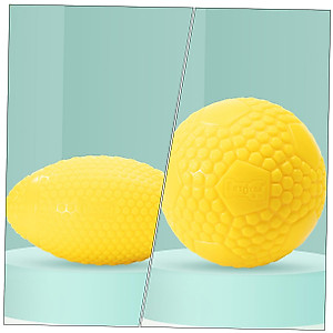 MERRYHAPY 2pcs Pet Toy Ball Dog Molar Toy Dog Soccer Toys Dog Squeaky Balls Dog Squeaky Toys Football Toys for Dog Pet Molar Toys Dog Balls Dog Football Toys Dog Bite Toys Pet Chew Toys