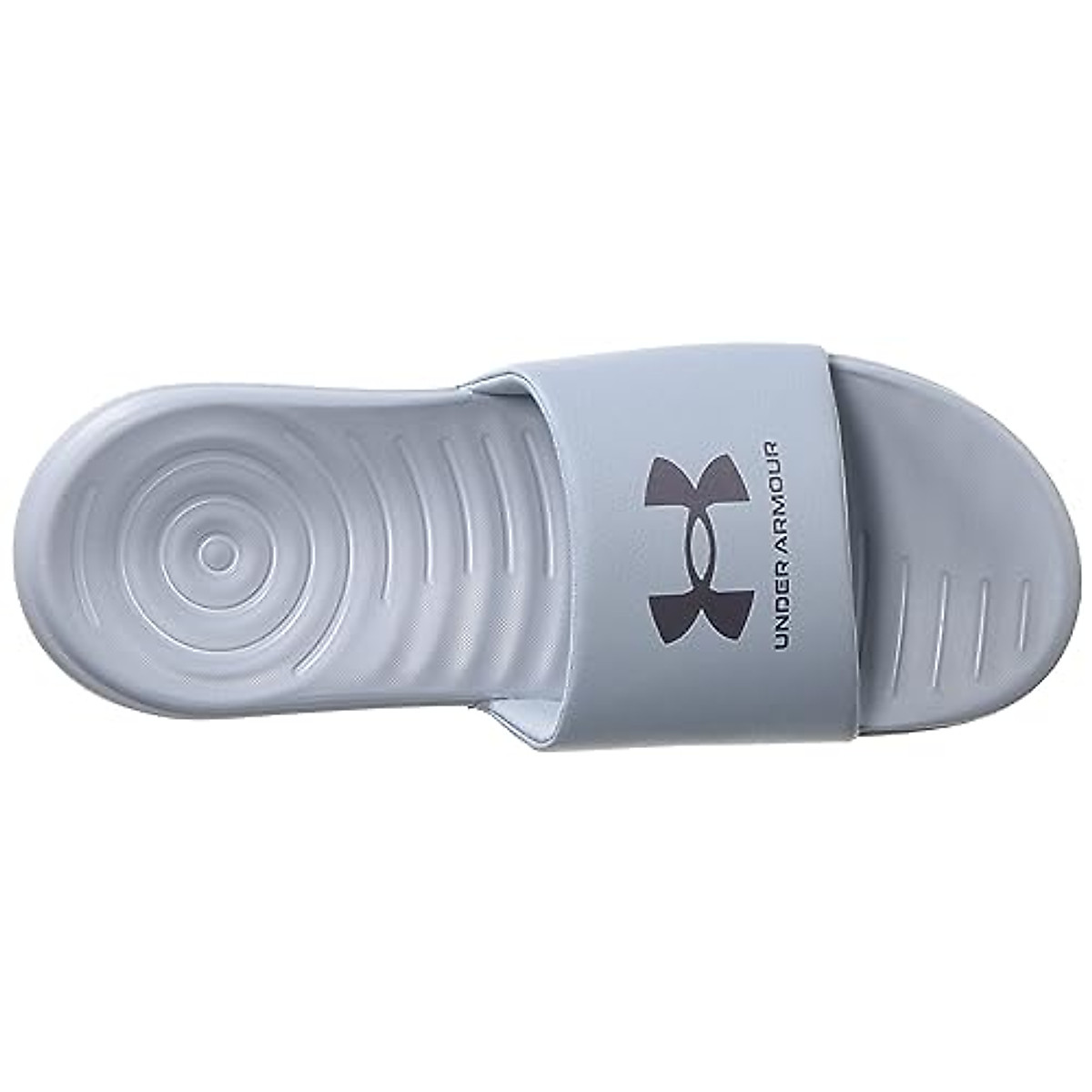 Under Armour Men's Ansa Fixed Strap Slide Sandal, (404) Harbor Blue/Harbor Blue/Metallic Downpour Gray, 13